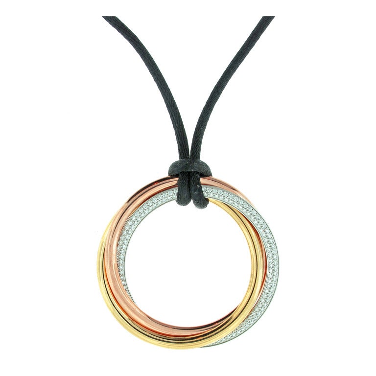 Cartier Diamond Large Trinity Pendant at 1stDibs | cartier trinity ...