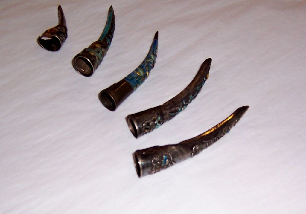 Complete Set of Chinese Finger Guards For Sale at 1stDibs