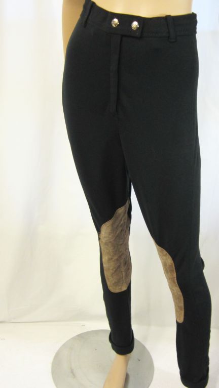 Teal Tweed Single Breasted Riding Jacket and Pants For Sale at 1stDibs