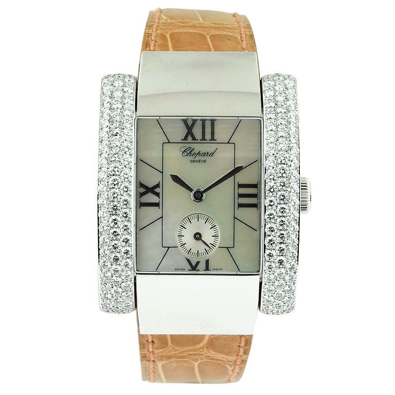 Chopard "La Strada" White Gold with Diamond Sides, Mop Dial For Sale at ...
