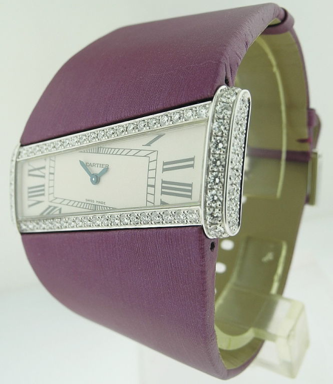 CARTIER Diamond DIAGONALE Watch at 1stDibs