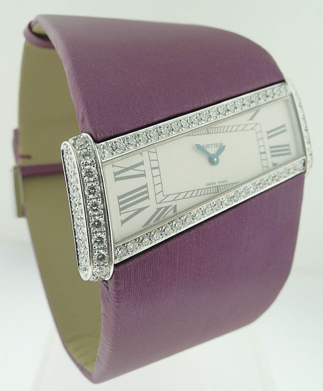 CARTIER Diamond DIAGONALE Watch at 1stDibs