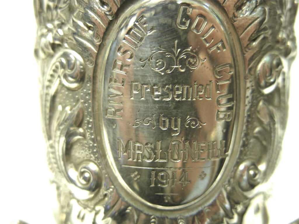 Rare Pair Of Antique Irish Golfing Trophies. Sterling Silver at 1stDibs