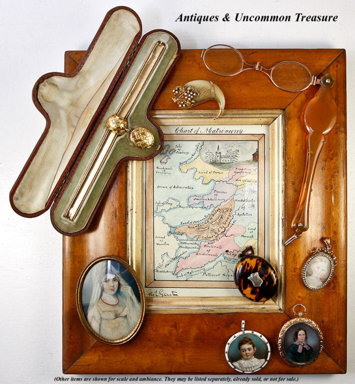 Antique French Locket, Tortoise Shell, Victorian Tortoiseshell at 1stDibs
