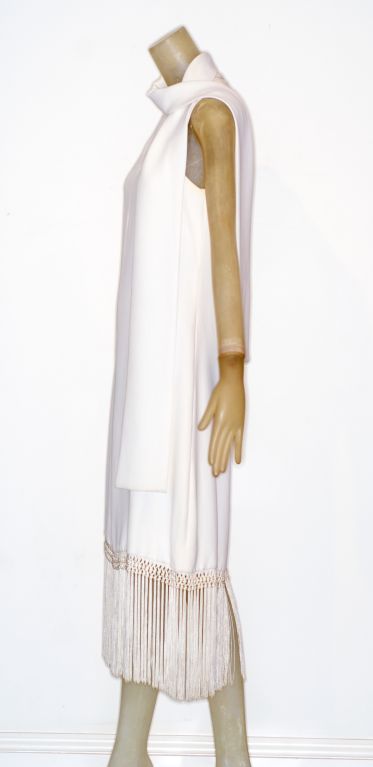 1968 Valentino Prêt-å-Porter "White Collection' Fringed Dress at ...