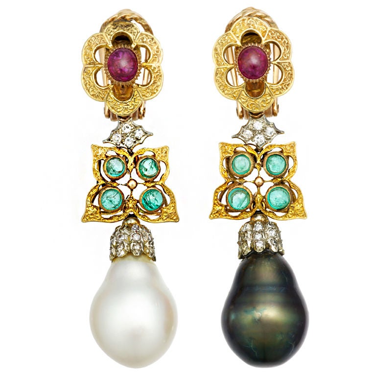 BUCCELLATI Pearl Earrings For Sale at 1stDibs