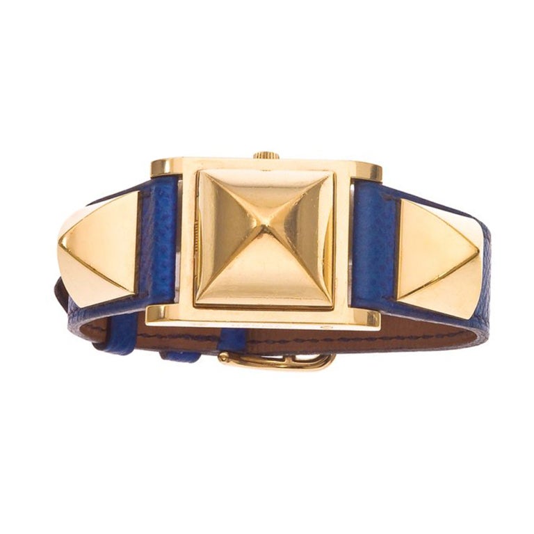HERMES MEDOR WATCH BLUE at 1stDibs | hermes watch blue