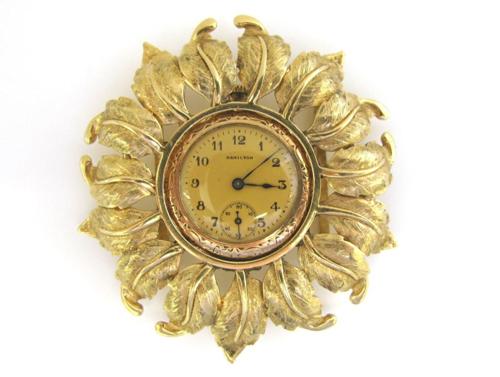 A Massive Gold Pendant/Wristwatch at 1stDibs