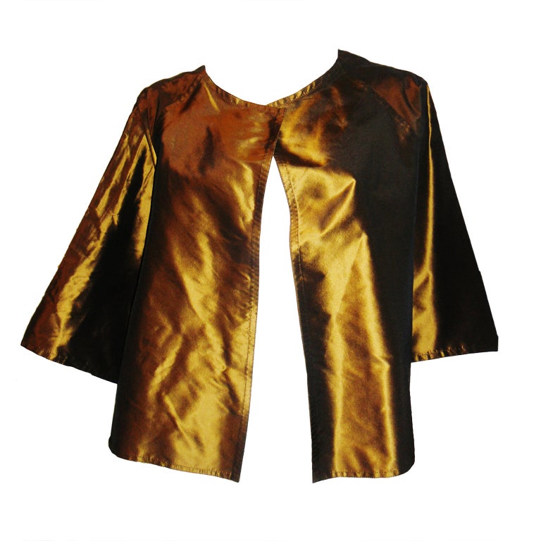 Zoran short swing silk jacket at 1stDibs | short swing jackets, short ...