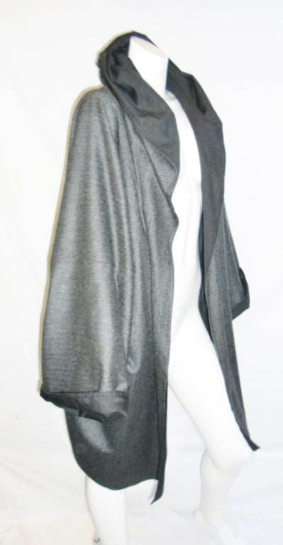 Zoran Cashmere reversible hooded coat at 1stDibs