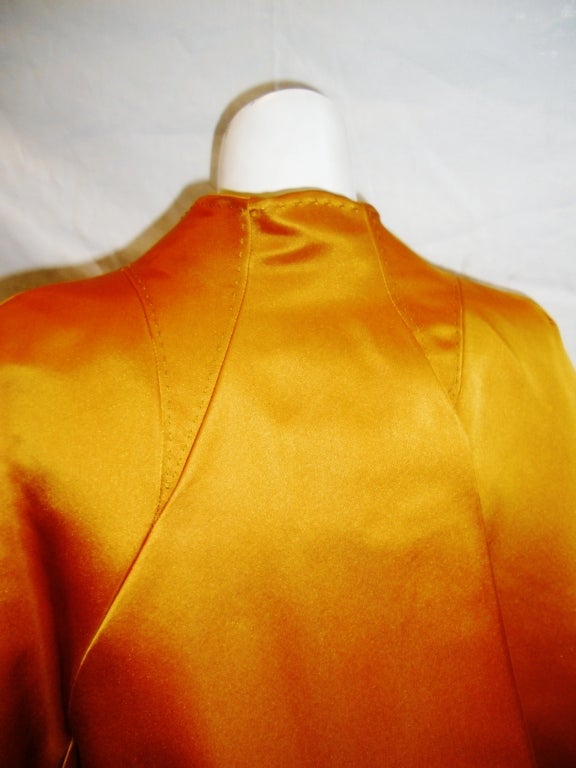 CHADO RALPH RUCCI Gold silk cape jacket 2006 at 1stDibs
