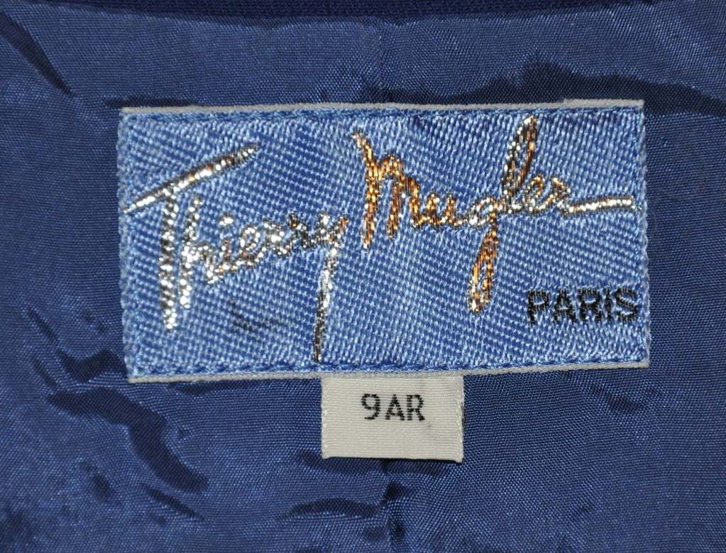 Thierry Mugler Signature Sculpted Form-Fitting 2-piece Suit and Skirt ...