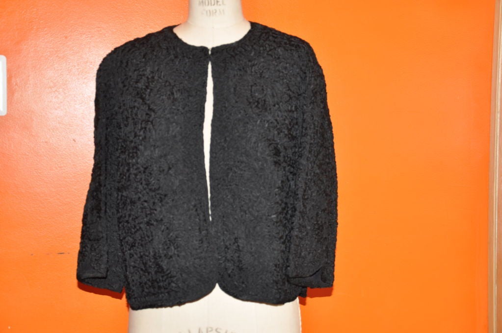 Rare Ribbon style black jacket at 1stDibs