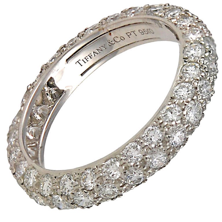 Tiffany Etoile Three Row Diamond Band at 1stDibs