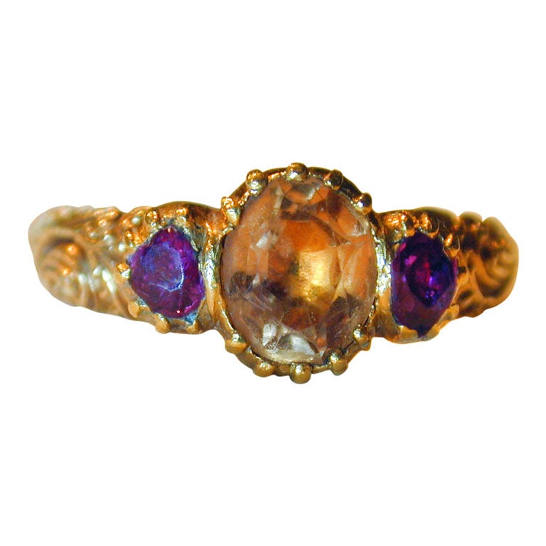 Antique Topaz Ruby Ring For Sale at 1stDibs | topaz and ruby ring ...