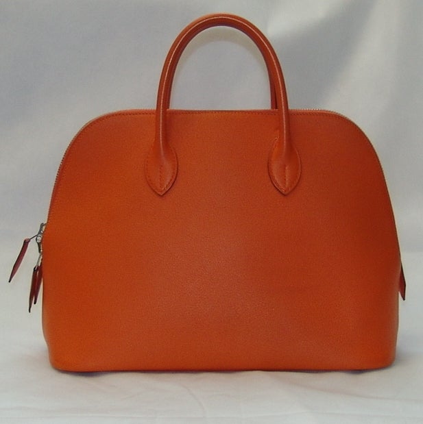 Hermes Orange Clemence Leather, Bolide 1923, 30cm at 1stDibs | hermes ...