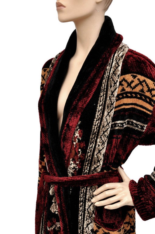 JEAN PAUL GAULTIER MAILLE FEMME CHENILLE COAT at 1stDibs