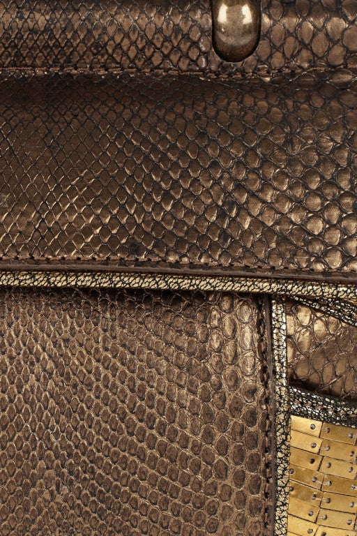 ROBERTO CAVALLI Embellished python shoulder bag at 1stDibs | roberto cavalli watches