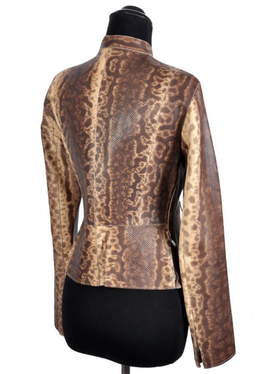 TOM FORD for GUCCI KARUNG LIZARD LEATHER JACKET at 1stDibs | lizard ...