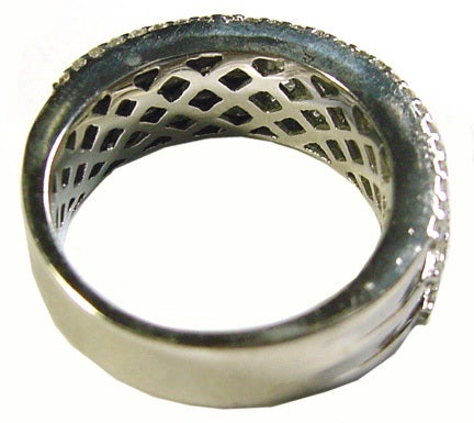 Five Row Diamond Ring For Sale at 1stDibs