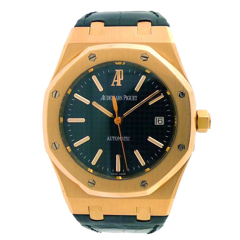 AUDEMARS PIGUET Rose Gold Royal Oak Wristwatch at 1stDibs