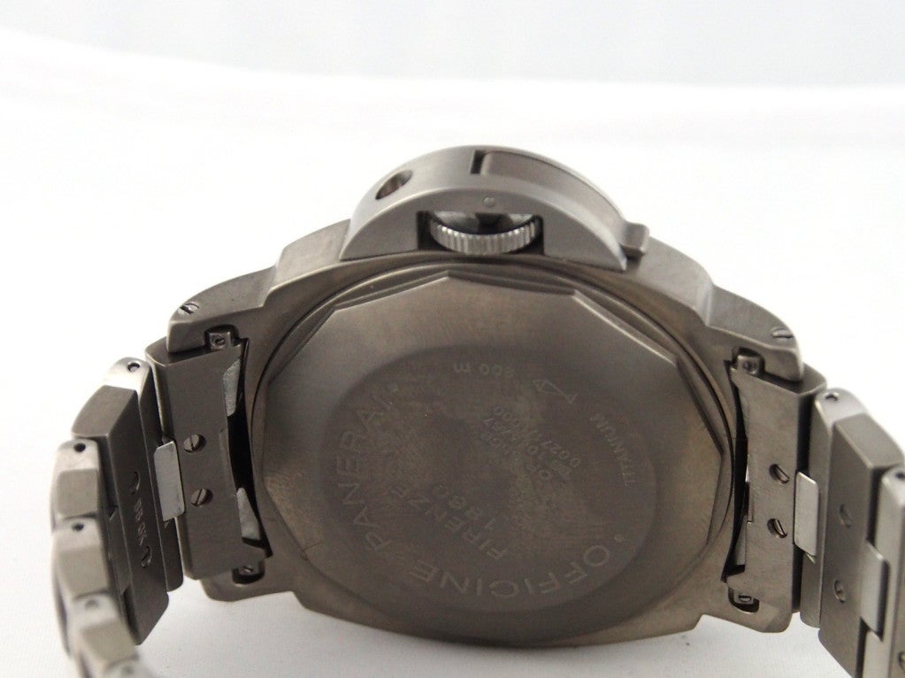 Panerai Titanium PAM 91 Luminor Marina with Anthracite Dial at 1stDibs