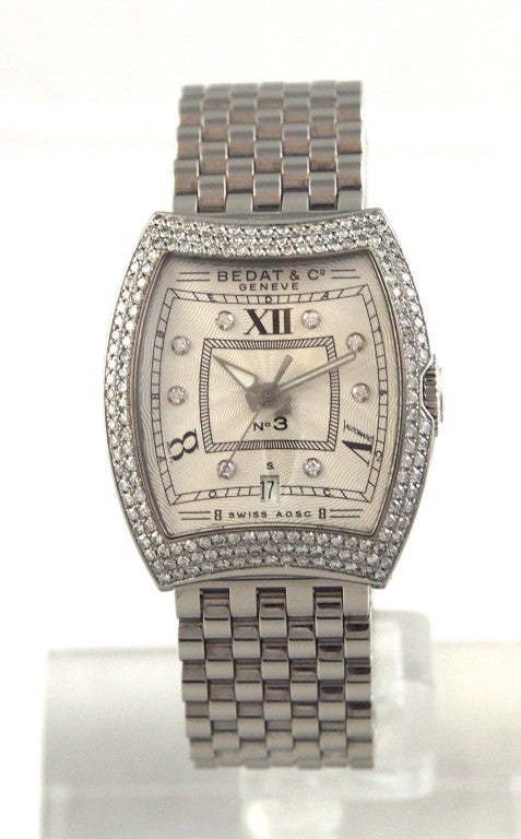 Bedat and Co Lady's Stainless Steel and Diamonds No. 3 Wristwatch at ...