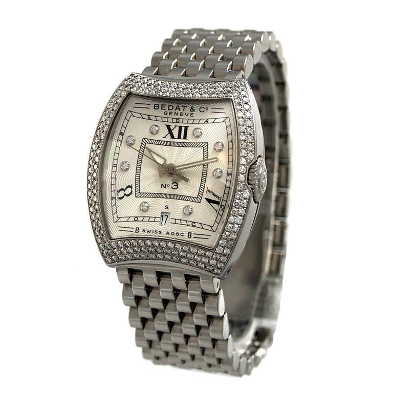 Bedat and Co Lady's Stainless Steel and Diamonds No. 3 Wristwatch at ...