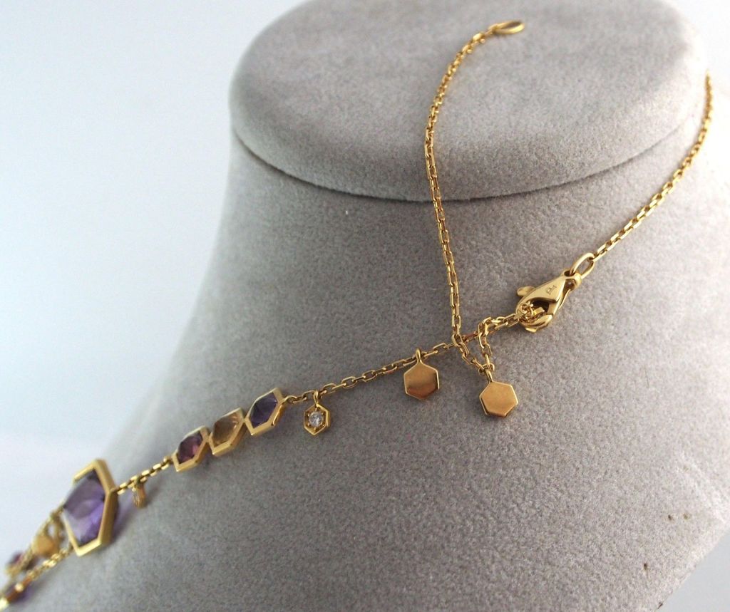 PIAGET "Magic Gardens" Rhodite Citrine Amethyst Diamond Necklace at 1stDibs
