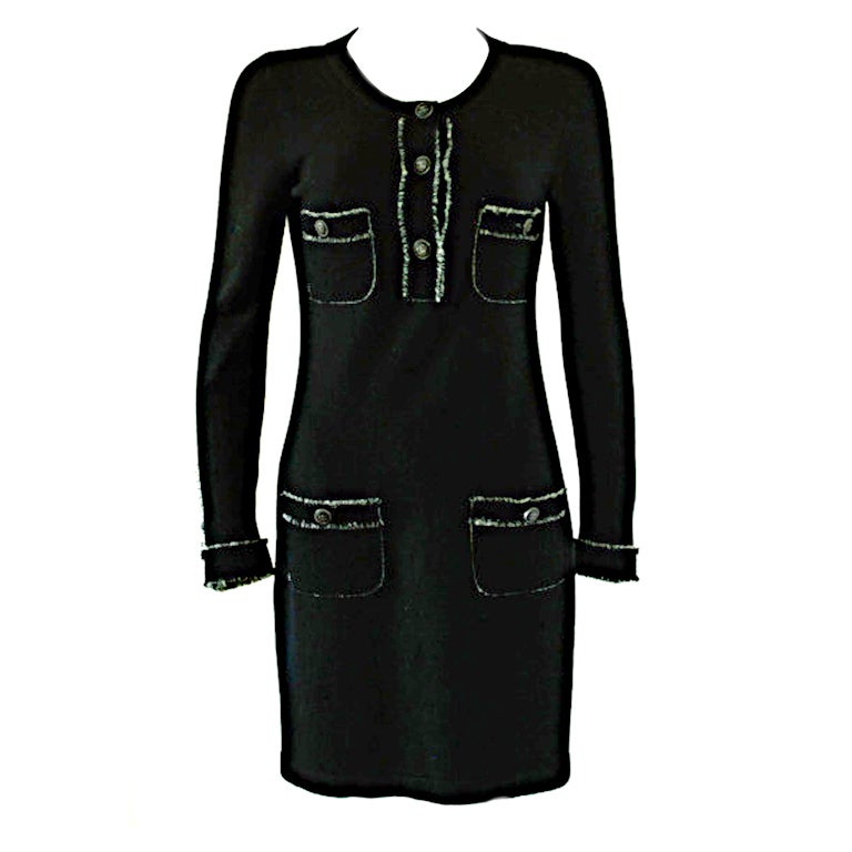 Chanel Cashmere Sweater Dress at 1stDibs