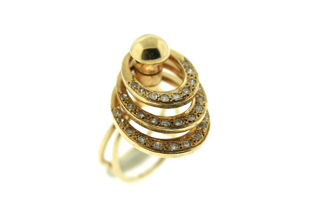 1970s Diamond-Set Spinning Ring at 1stDibs