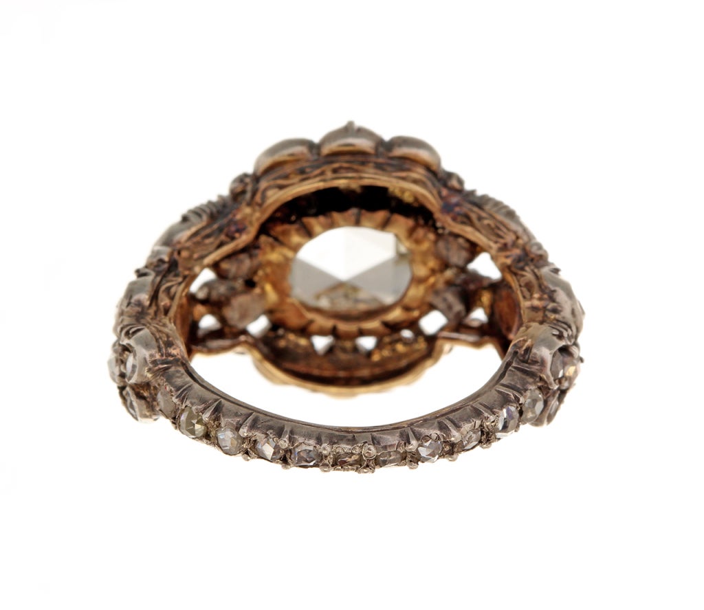 Early Dutch Rose Cut Diamond Ring at 1stDibs