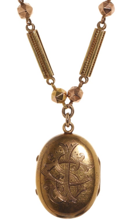 Victorian Anchor Locket at 1stDibs