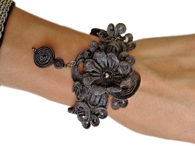Silesian Iron Wire Work Bracelet at 1stDibs