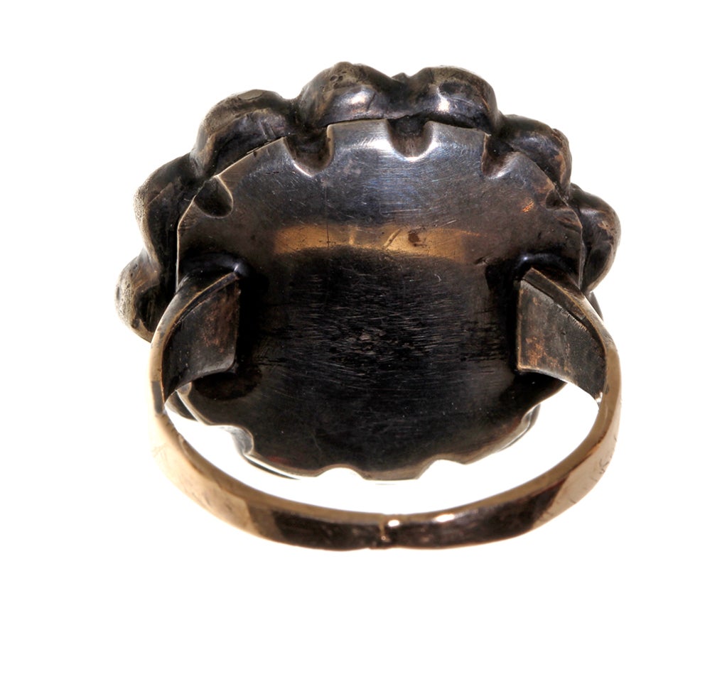 Georgian Paste Cluster Ring For Sale at 1stDibs