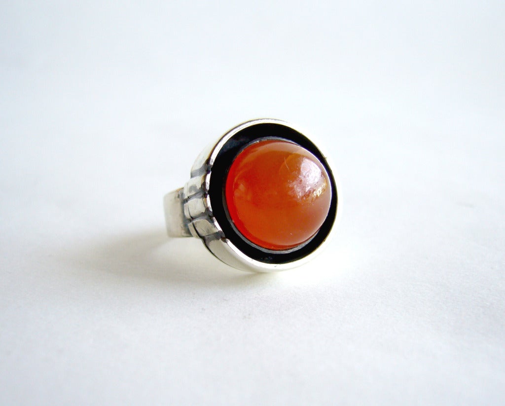 PHILIP PAVAL Carnelian Sterling Silver Ring at 1stDibs | carnelian ...
