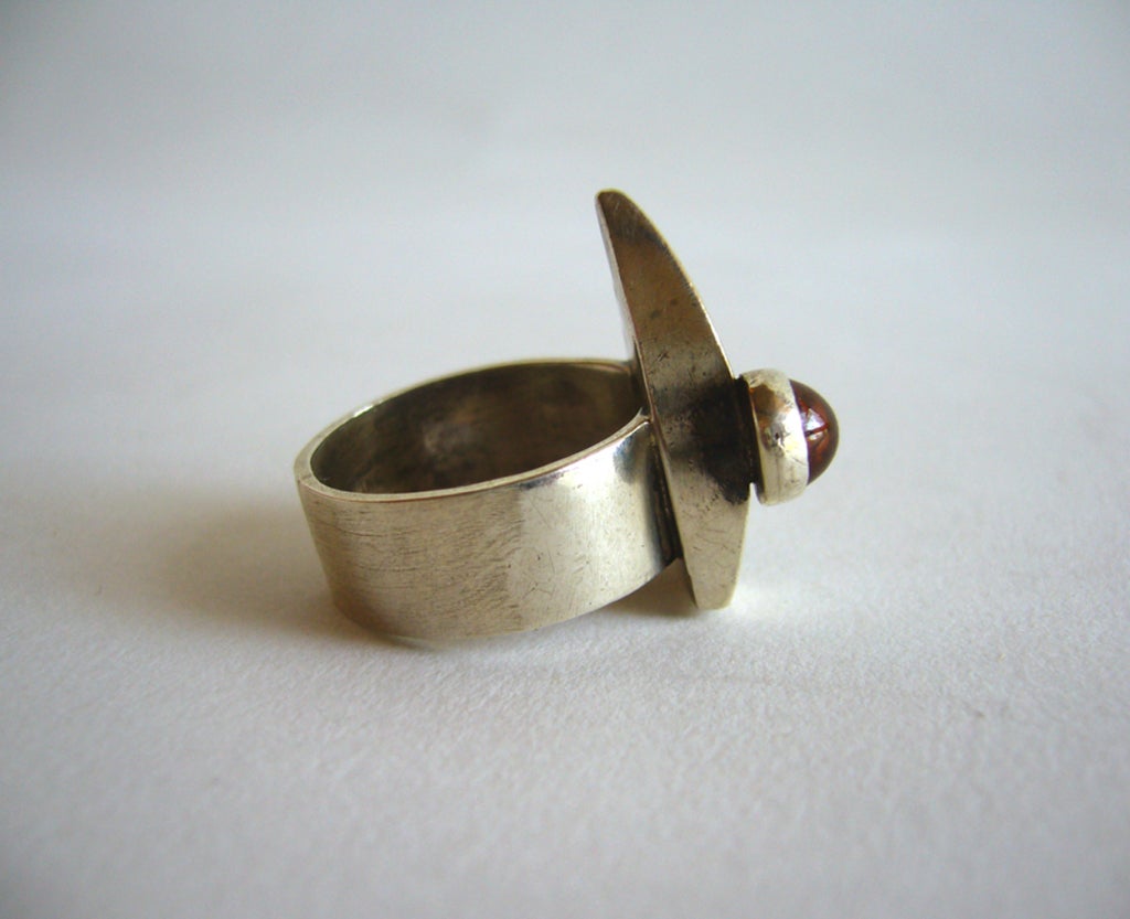 ED WIENER Studio Amber Ring at 1stDibs