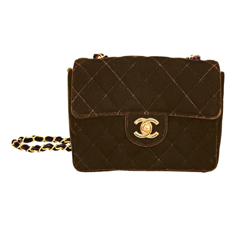 Chanel quilted mini flap chain strap handbag at 1stDibs