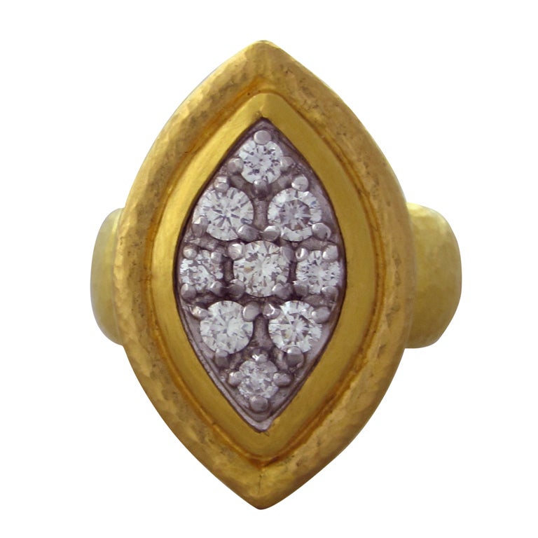 GURHAN Gold Diamond Ring at 1stDibs