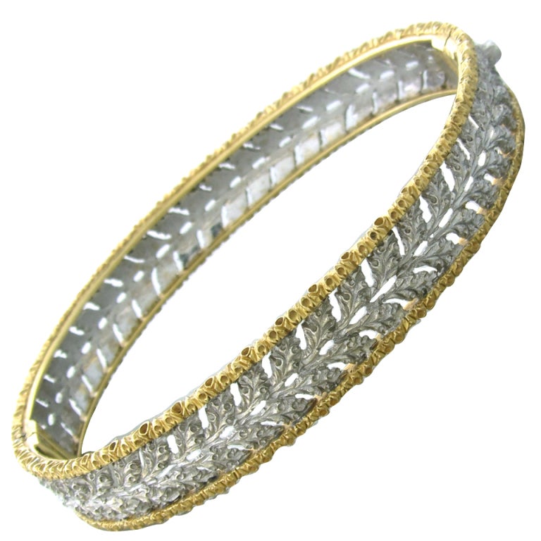 Buccellati Gold Bangle Bracelet at 1stDibs