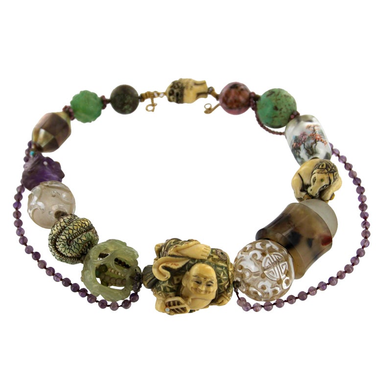 CONSTANCE ABERNATHY "Bhudda" Necklace at 1stDibs