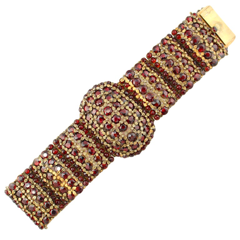 1950's Hobe Red Bracelet For Sale at 1stDibs
