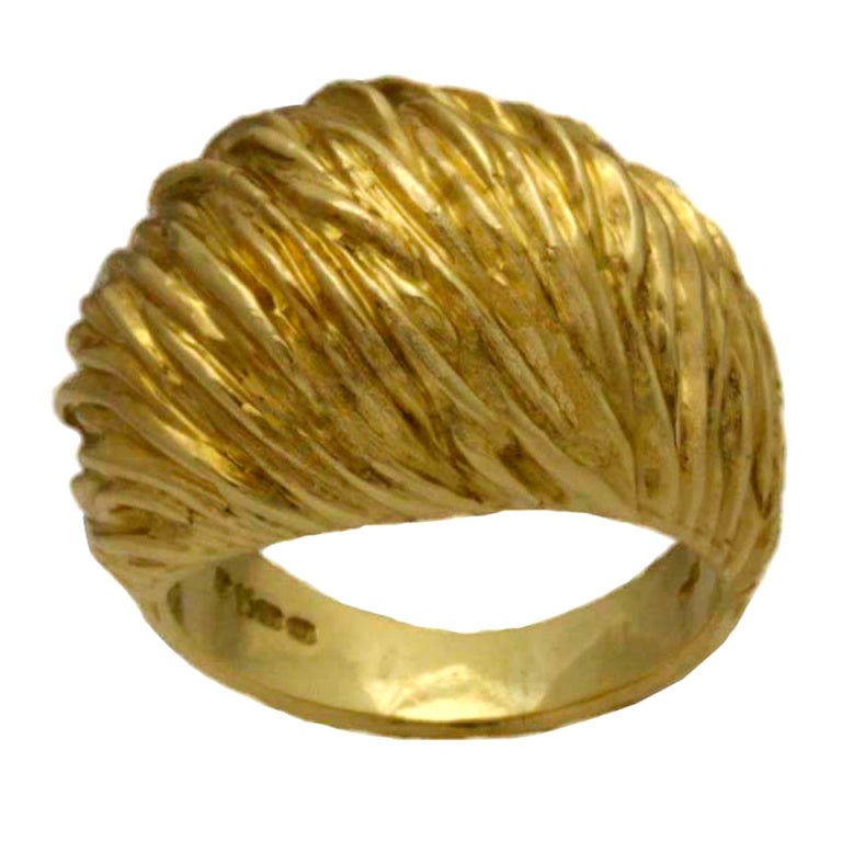 Kutchinsky Gold Dome Ring For Sale at 1stDibs