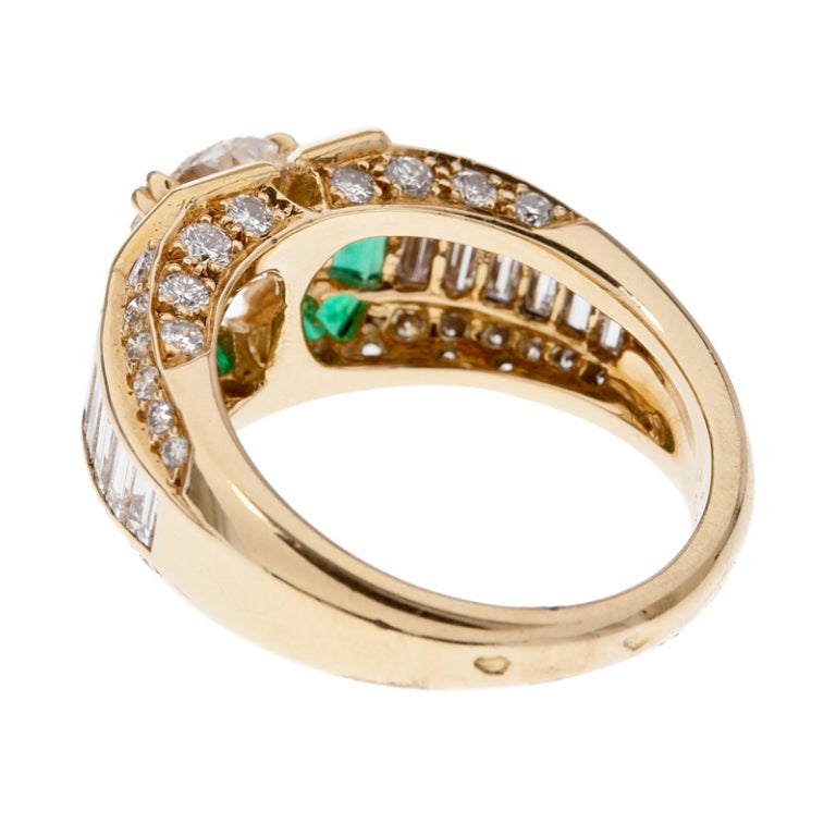 MAUBOUSSIN Diamond Emerald Fine Designer Ring at 1stDibs | mauboussin ...