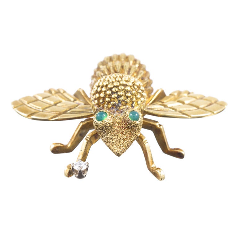 Tiffany and Co. Yellow Golden Bee Pin at 1stDibs