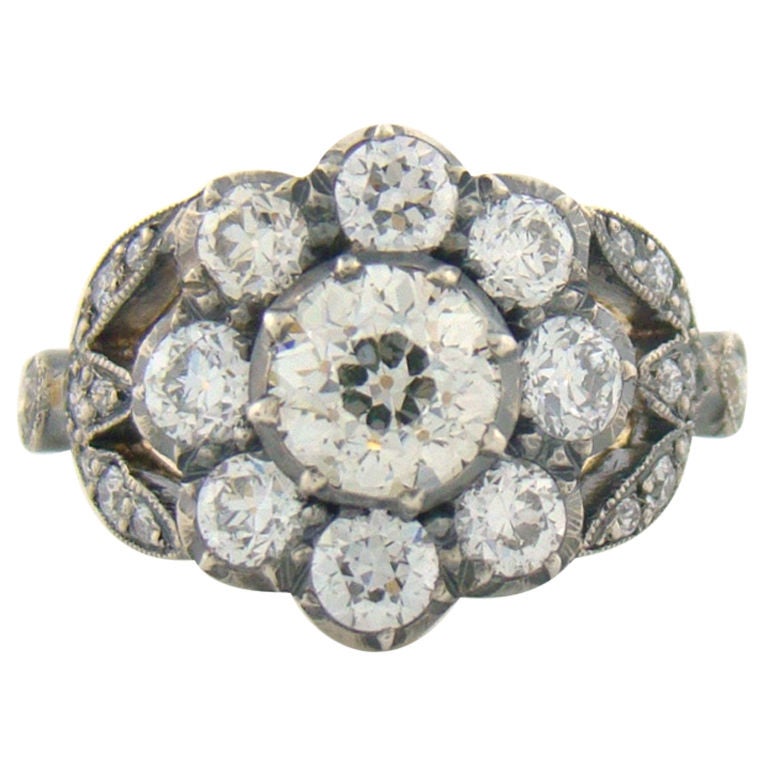 Antique Design Engagement Ring - 2 For Sale on 1stDibs