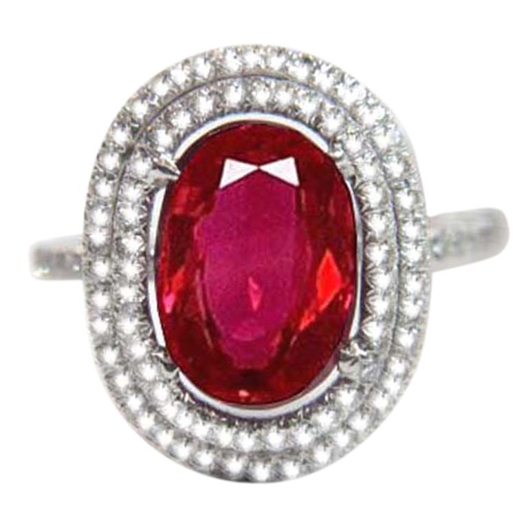 Magnificent Ruby Diamond Ring For Sale at 1stDibs