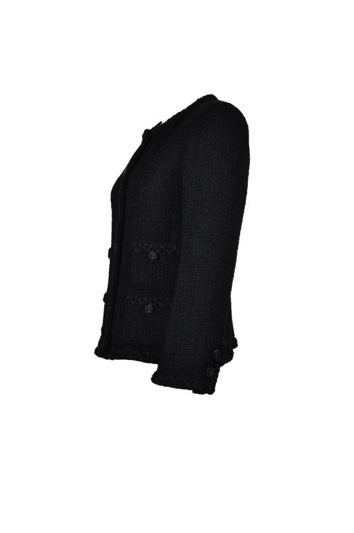 Chanel 2011 Classic The Little Black Jacket FR38 New at 1stDibs