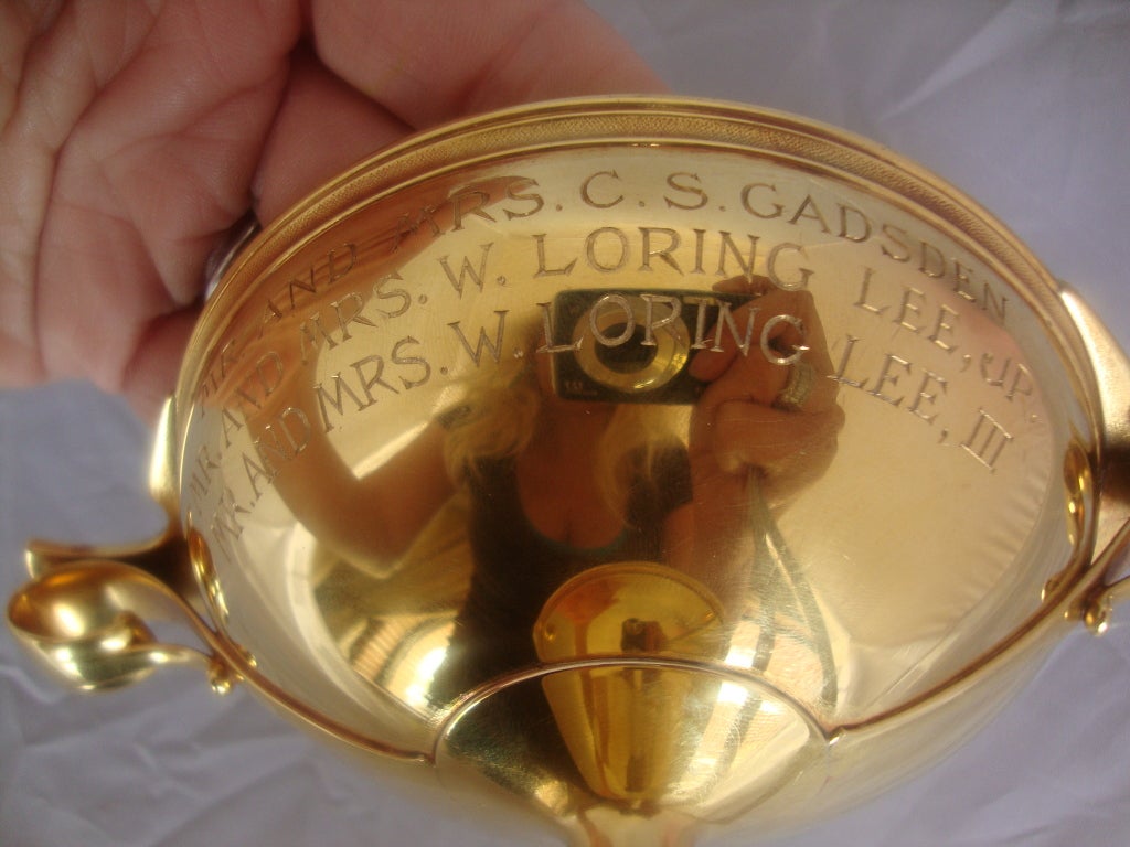 TIFFANY and CO. Rare Solid Gold Trophy at 1stDibs
