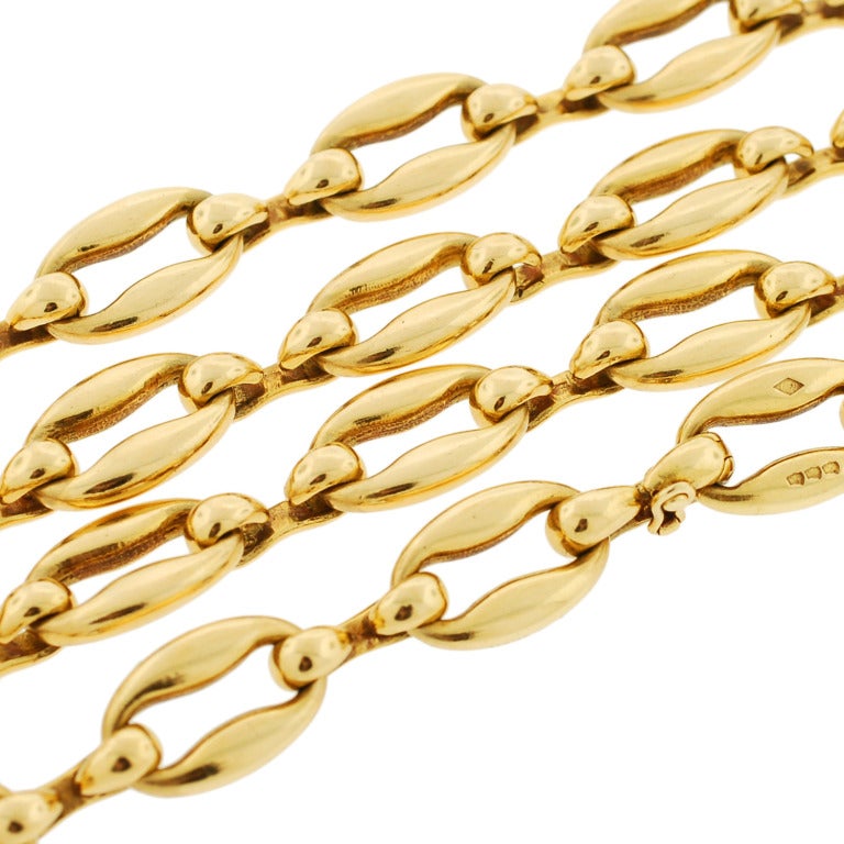 CARTIER PARIS Long Link Heavy Gold Chain at 1stDibs | heavy gold chain ...